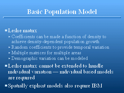 Population Viability Analysis - Gary C. White